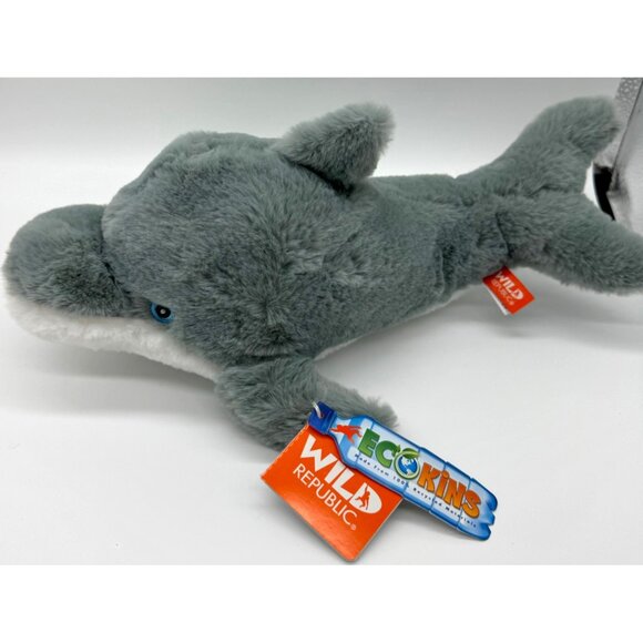 Wild Republic | Toys | Wild Republic Dolphin Gray White Blue Eyes ...